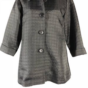 George Simonton | Jackets & Coats | Simonton Says Black Oversized 34 ...